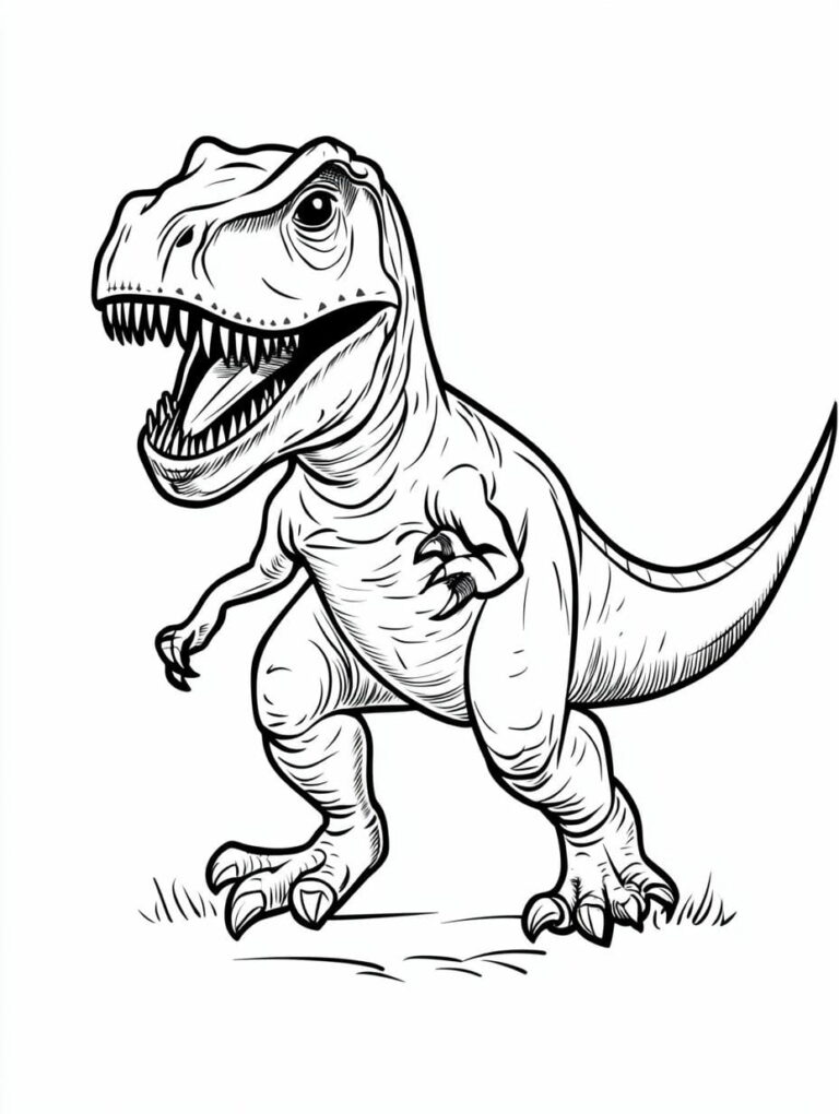 20+ T-Rex dinosaur coloring pages - Coloringpagesforkids.net
