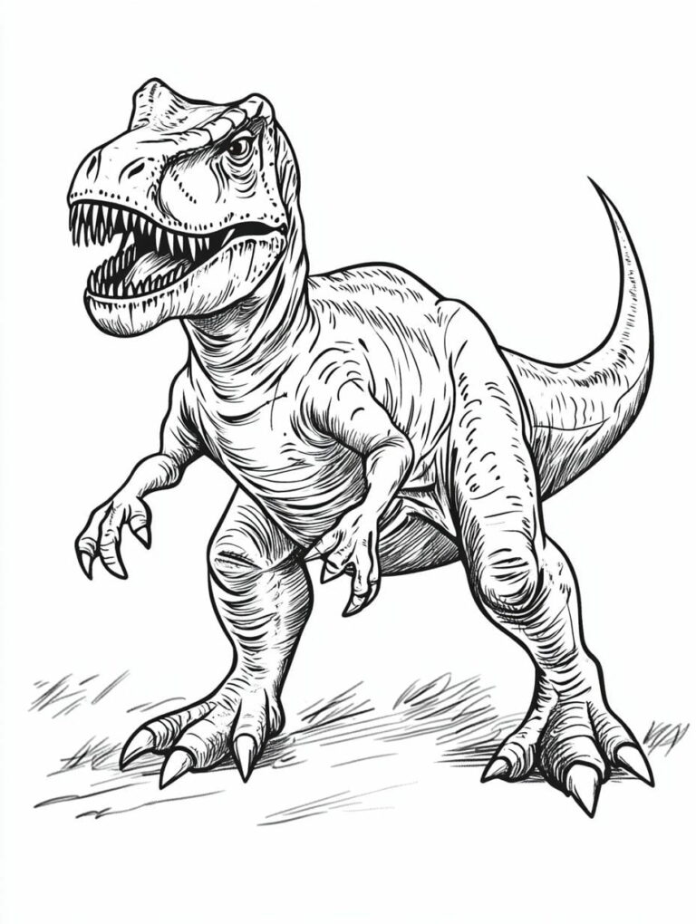 20+ T-Rex dinosaur coloring pages - Coloringpagesforkids.net