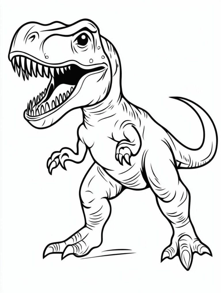 20+ T-Rex dinosaur coloring pages - Coloringpagesforkids.net