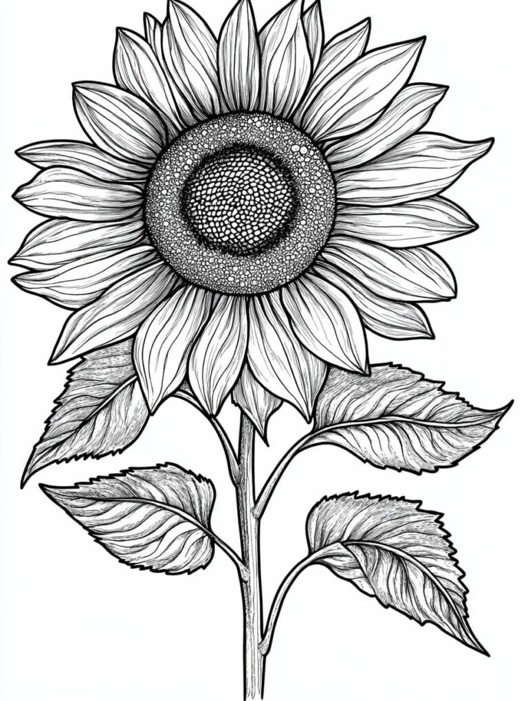20+ free sunflower coloring pages 🌻🎨 - Coloringpagesforkids.net