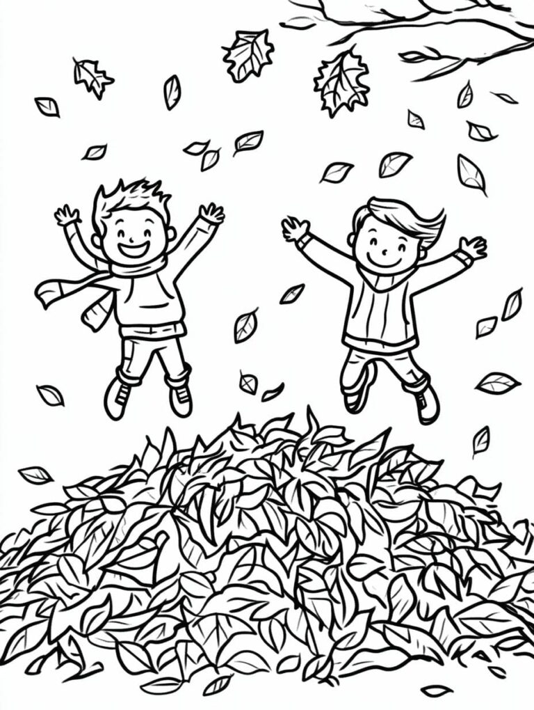 Cozy fall coloring pages for kids 🍂🎨 - Coloringpagesforkids.net