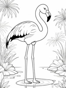 30+ free flamingo coloring pages for kids - Coloringpagesforkids.net
