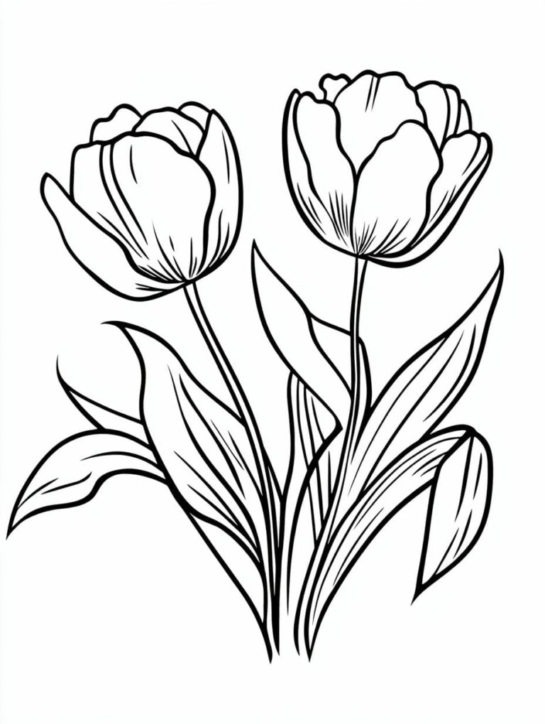 20+ halaman mewarnai bunga yang indah 🌸🖌️ - Coloringpagesforkids.net