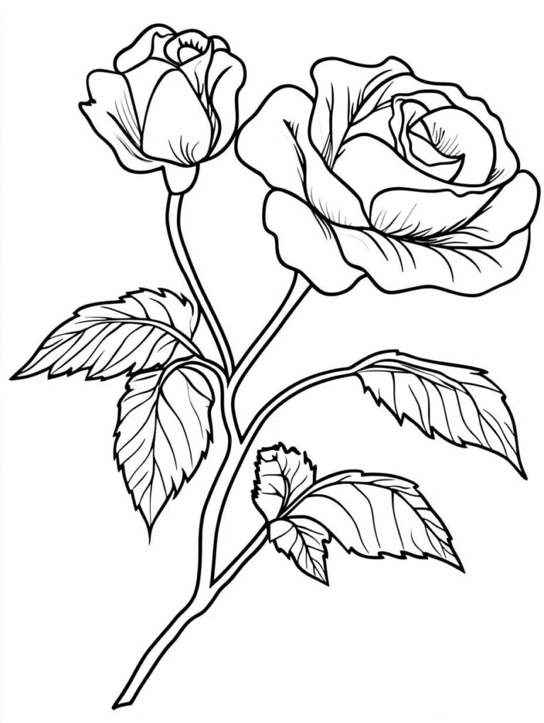 20+ halaman mewarnai bunga yang indah 🌸🖌️ - Coloringpagesforkids.net