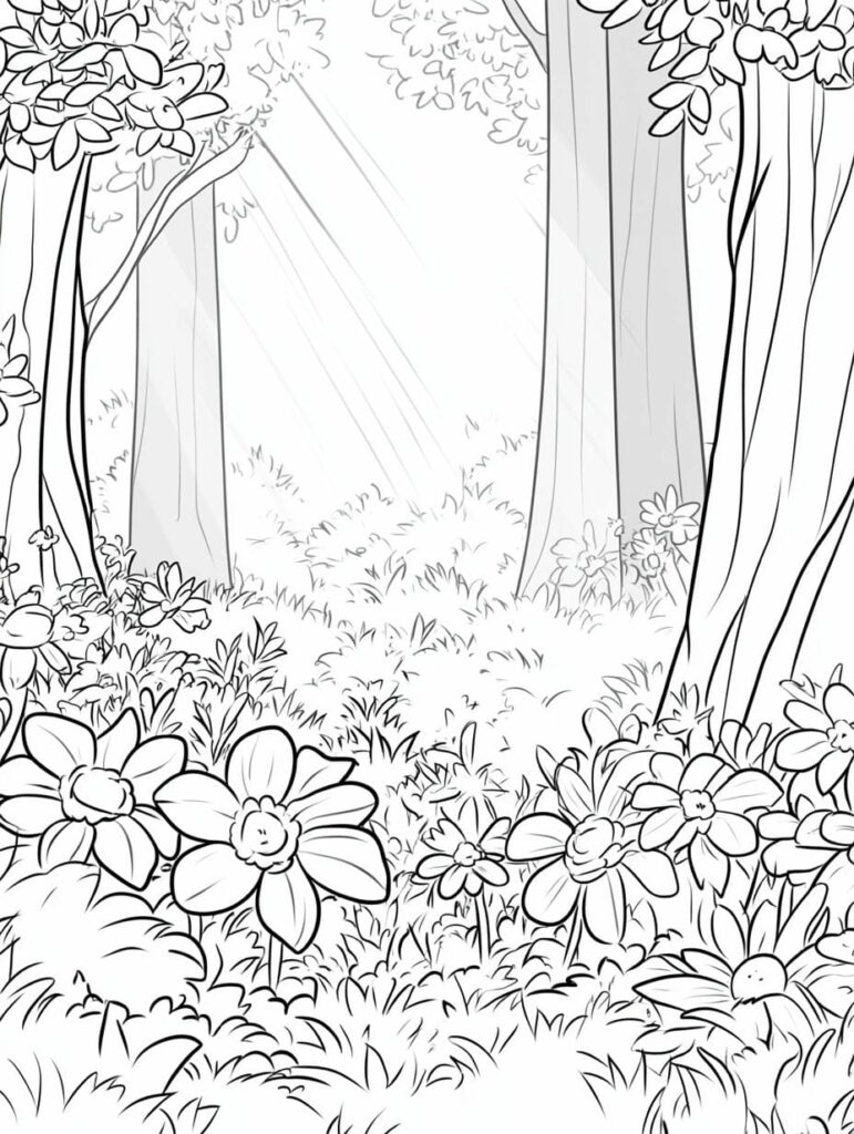 Brighten up with 30+ spring coloring pages 🌼🎨 - Coloringpagesforkids.net