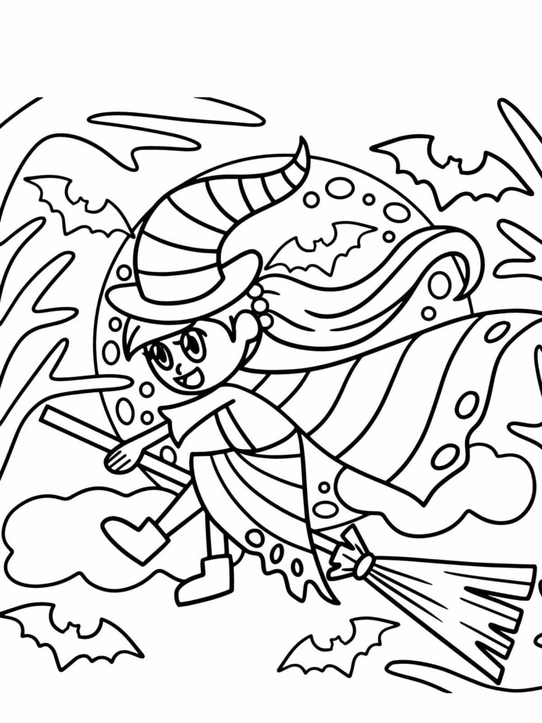 List of 70+ Free Halloween Coloring Pages For Kids 👻🎃 ...