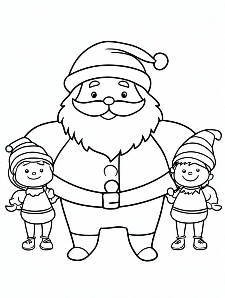 Explore 25+ Fun Santa Coloring Pages 🎅🤶 - Coloringpagesforkids.net