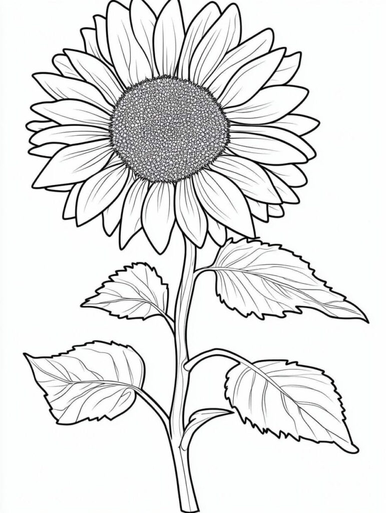 20+ free sunflower coloring pages 🌻🎨 - Coloringpagesforkids.net