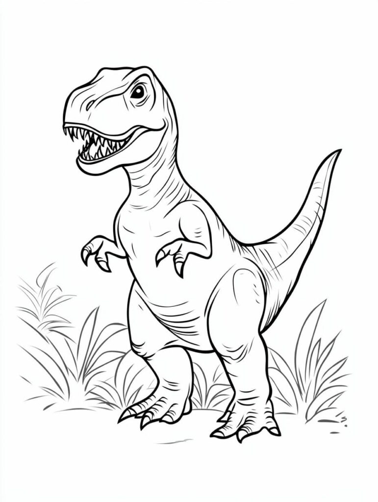 20+ T-Rex dinosaur coloring pages - Coloringpagesforkids.net