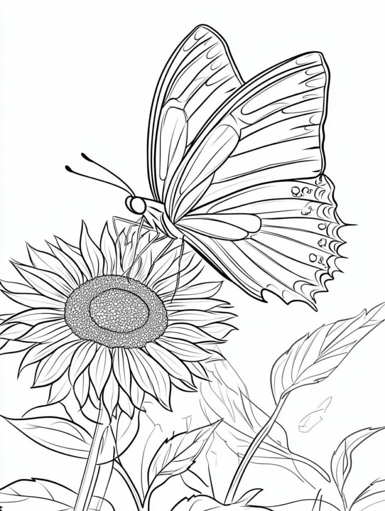 Top 40+ beautiful free butterfly coloring pages to download 🎨🦋 ...