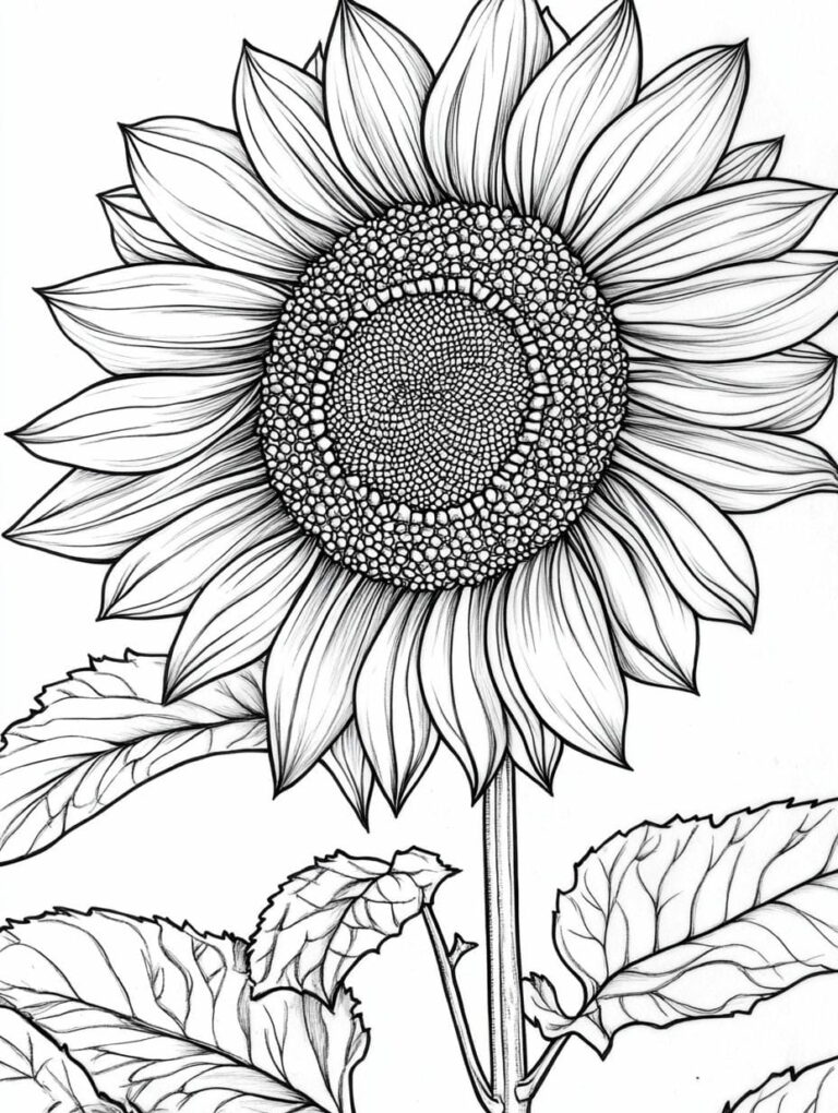 20+ free sunflower coloring pages 🌻🎨 - Coloringpagesforkids.net