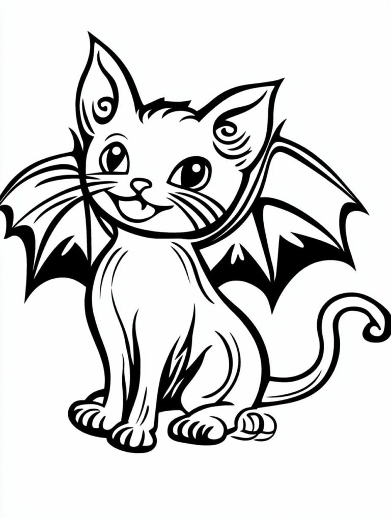Immerse yourself in 30+ fascinating halloween cat coloring pages ...