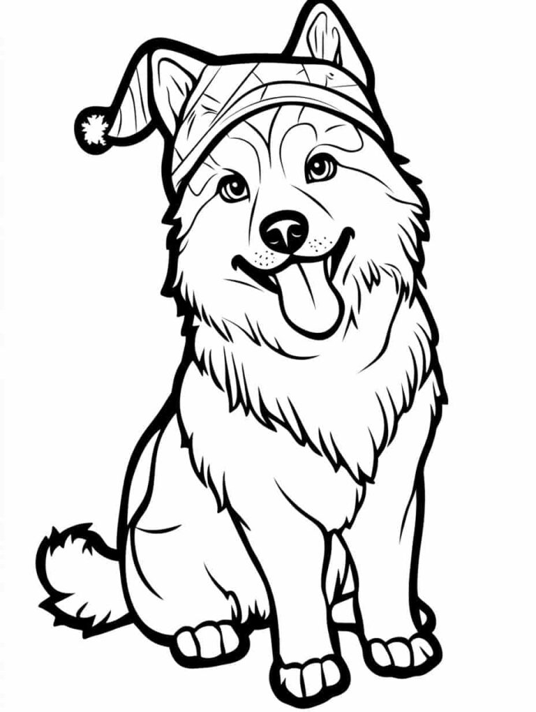 Collection of 30+ printable husky coloring pages - Coloringpagesforkids.net