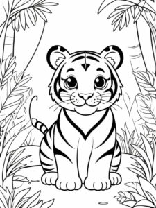 Tiger coloring pages printable will keep kids entertained ...