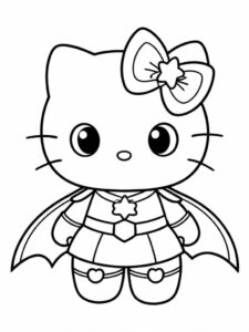 Giv Hello Kitty liv med 60+ gratis farvelægningssider 🎀🐱 ...