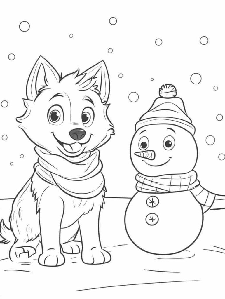 Collection of 30+ printable husky coloring pages - Coloringpagesforkids.net