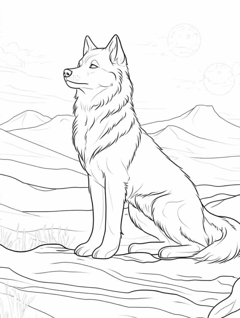 Collection of 30+ printable husky coloring pages - Coloringpagesforkids.net