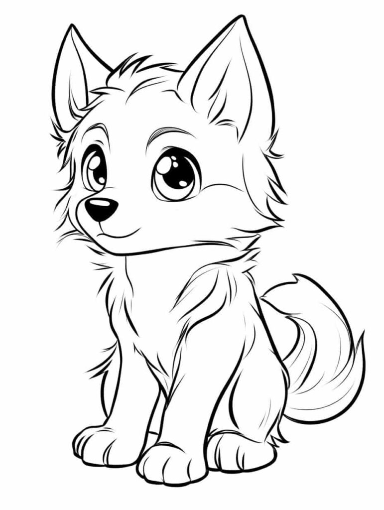 Collection of 30+ printable husky coloring pages - Coloringpagesforkids.net
