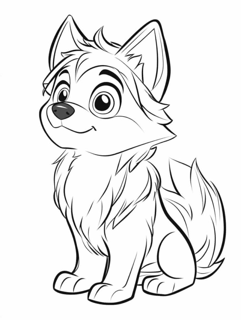 Collection of 30+ printable husky coloring pages - Coloringpagesforkids.net