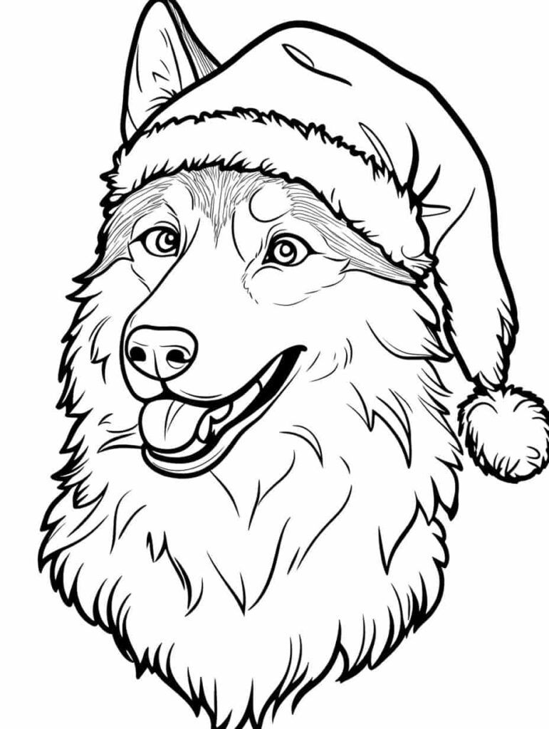 Collection of 30+ printable husky coloring pages - Coloringpagesforkids.net