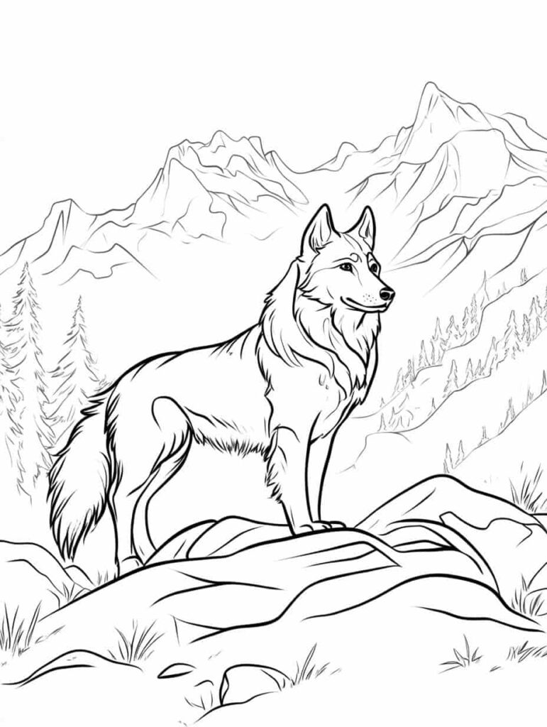 Collection of 30+ printable husky coloring pages - Coloringpagesforkids.net
