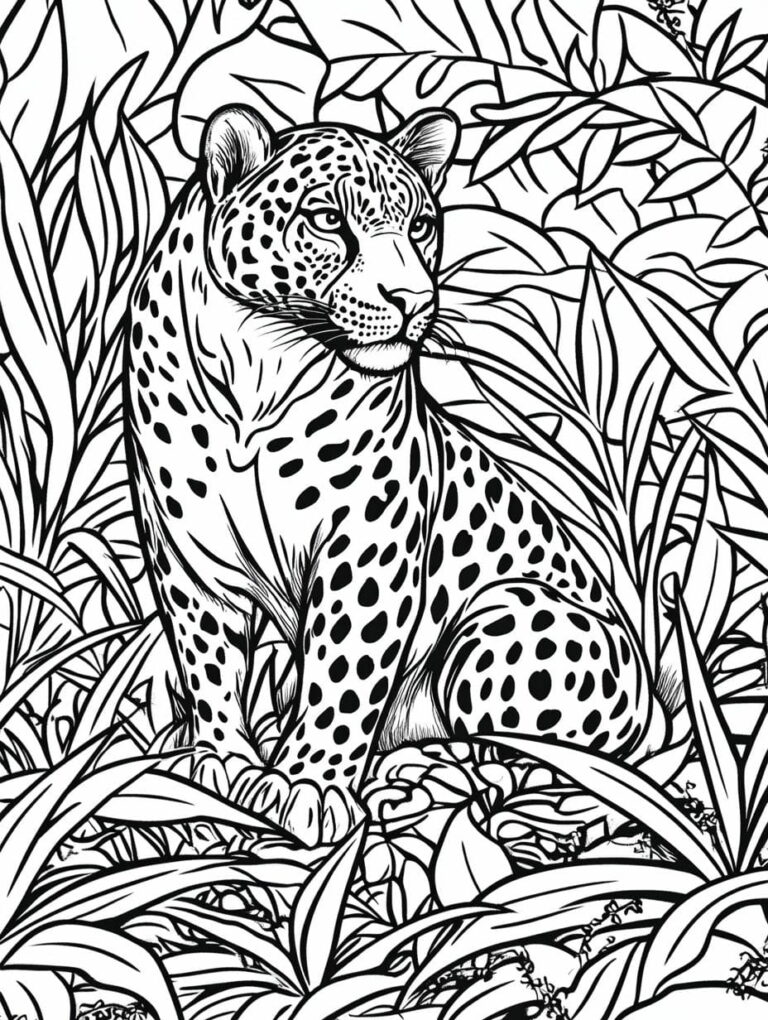 30+ wild jungle coloring pages for kids 🌴🎨 - Coloringpagesforkids.net