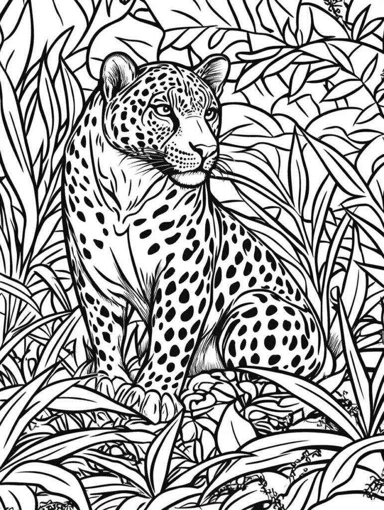 30+ wild jungle coloring pages for kids 🌴🎨 - Coloringpagesforkids.net