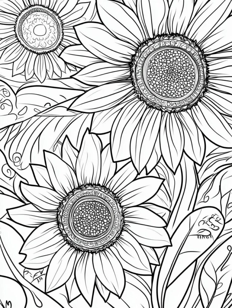 20+ free sunflower coloring pages 🌻🎨 - Coloringpagesforkids.net