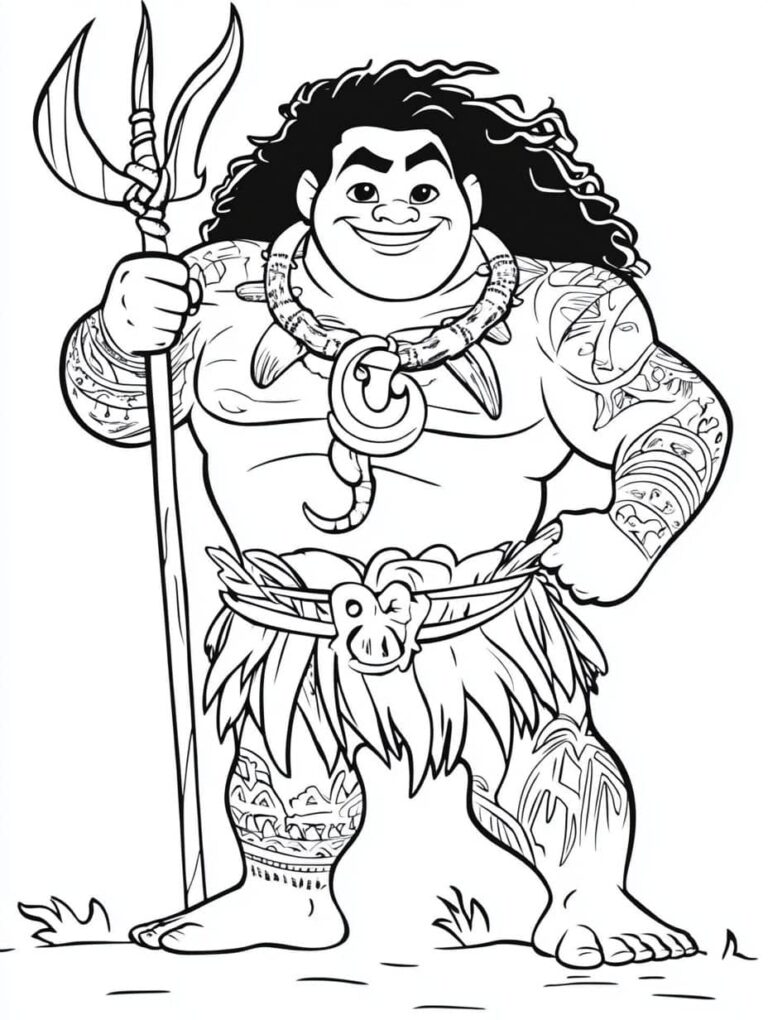 Top 40+ Moana coloring pages for kids 🌊🎨 - Coloringpagesforkids.net