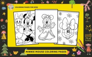 30+ adorables pages à colorier de Minnie Mouse 🎨🐭 ...