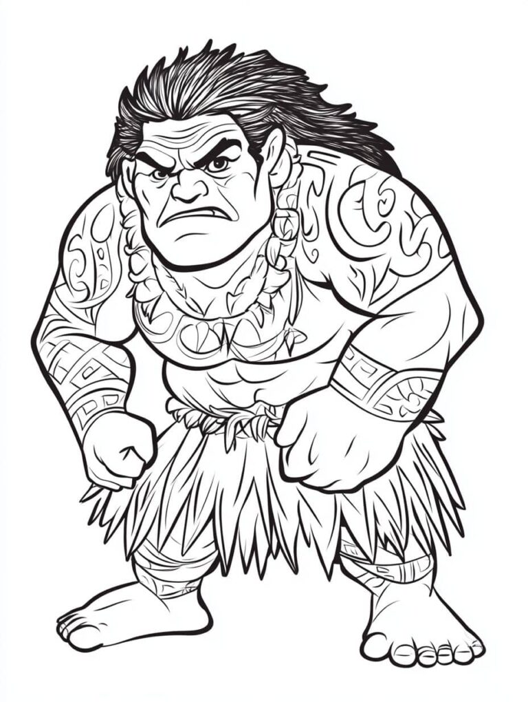Top 40+ Moana coloring pages for kids 🌊🎨 - Coloringpagesforkids.net