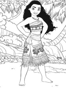 Top 40+ Moana coloring pages for kids 🌊🎨 - Coloringpagesforkids.net