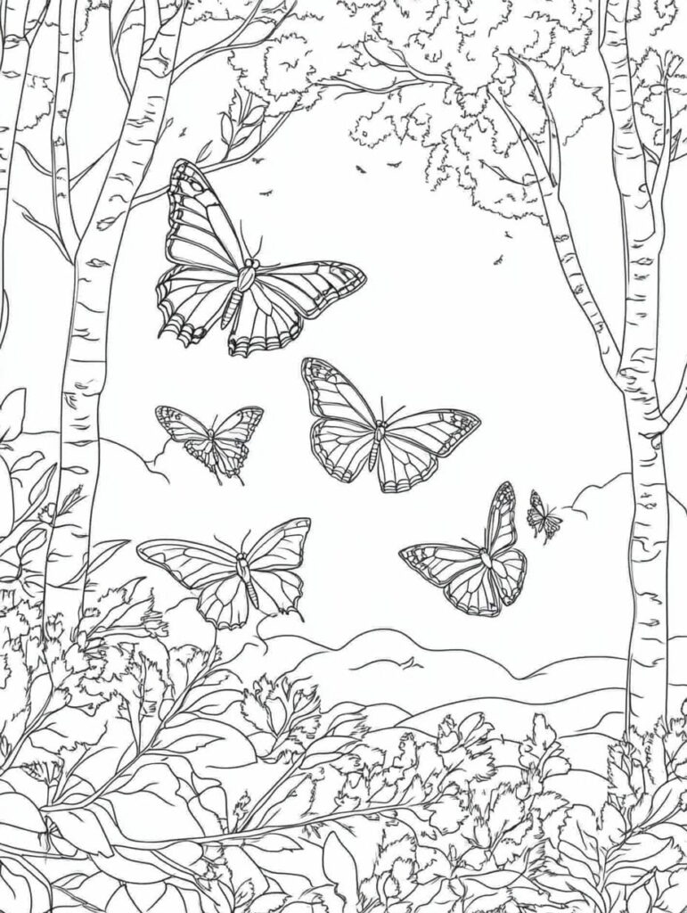 Top 40+ beautiful free butterfly coloring pages to download 🎨🦋 ...