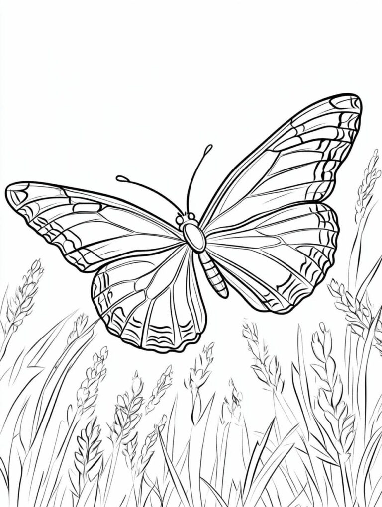 Las mejores 40+ hermosas páginas para colorear de mariposas gratis para ...