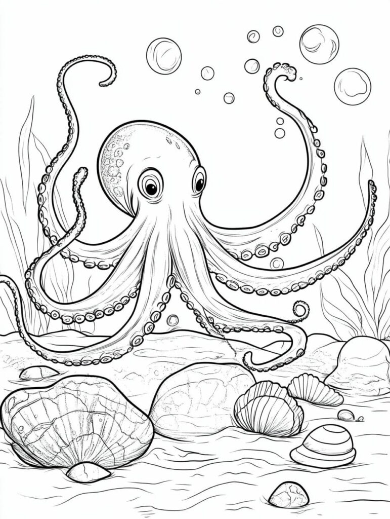 Nejlepších 20+ oceánských omalovánek 🌊🎨 - Coloringpagesforkids.net