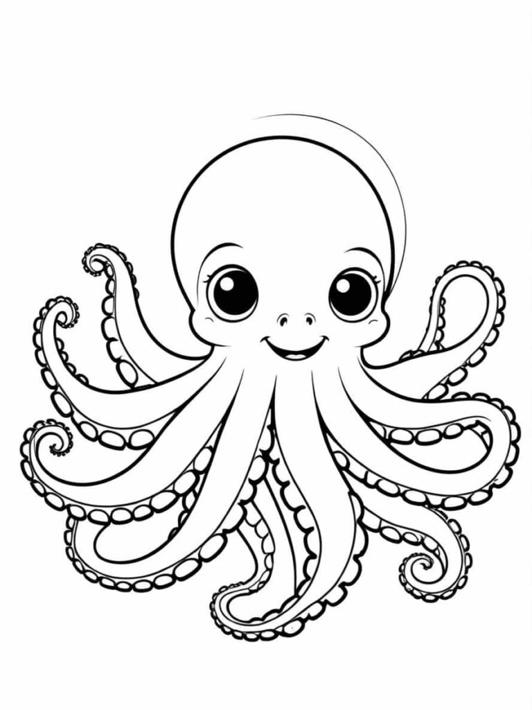 20+ Free PDF Octopus Coloring Pages 🎨🐙 - Coloringpagesforkids.net