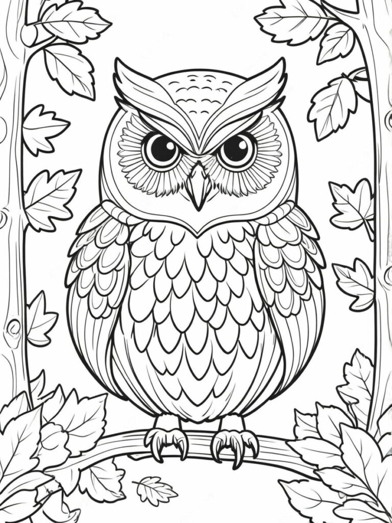 Collection of 30+ attractive printable owl coloring pages ...