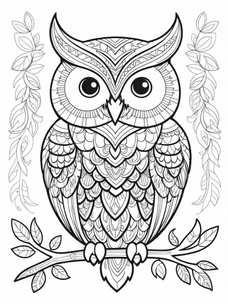 Collection of 30+ attractive printable owl coloring pages ...