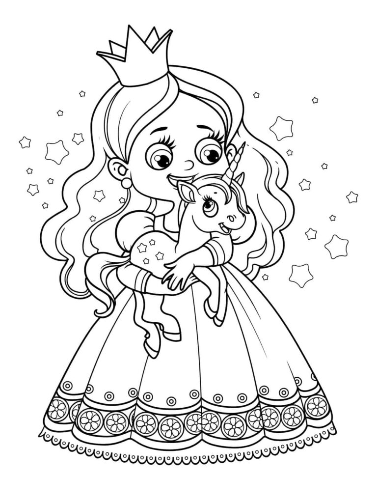 40+ Magical Princess Coloring Pages for Kids 👑🏰 - Coloringpagesforkids.net