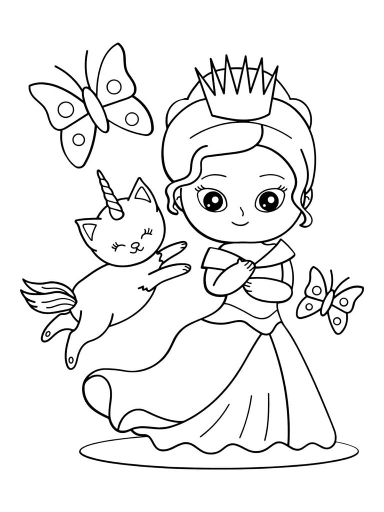 40+ Magical Princess Coloring Pages for Kids 👑🏰 - Coloringpagesforkids.net