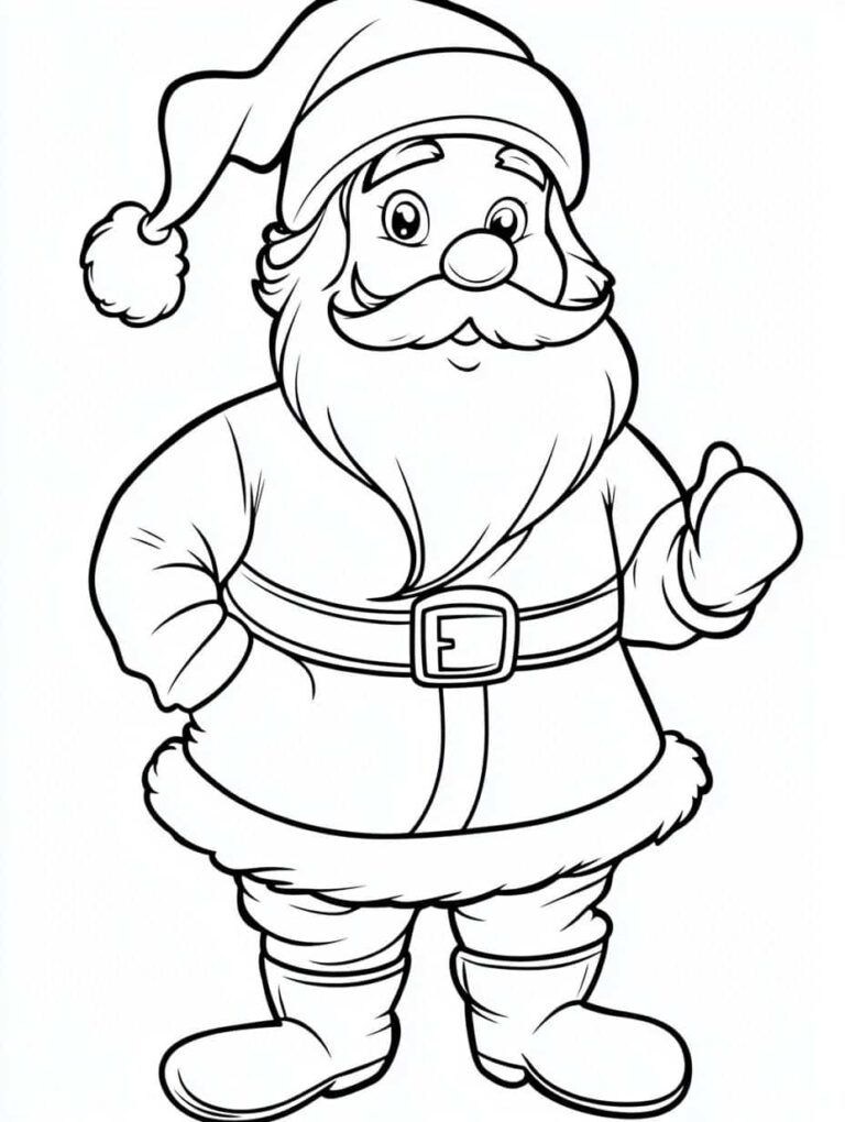 Explore 25+ Fun Santa Coloring Pages 🎅🤶 - Coloringpagesforkids.net