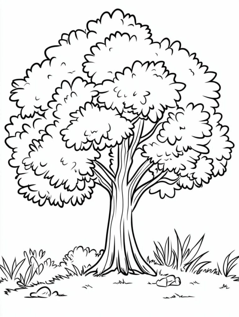 Explore cute 20+ tree coloring pages 🌳🖍️ - Coloringpagesforkids.net