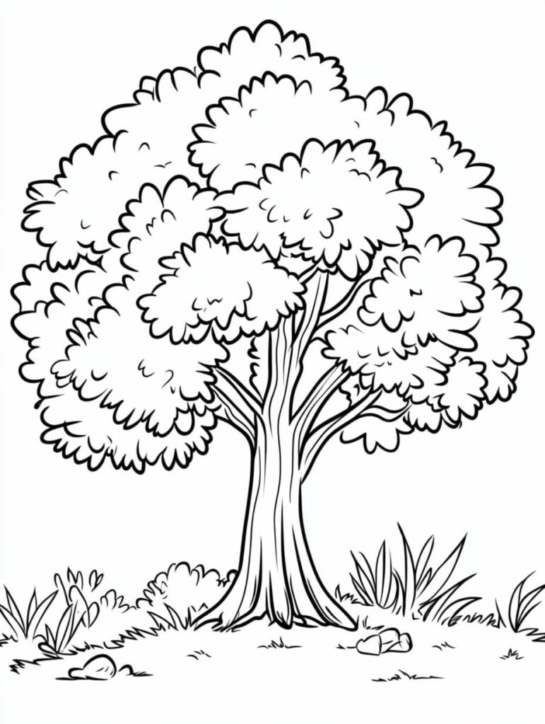 Explore cute 20+ tree coloring pages 🌳🖍️ - Coloringpagesforkids.net