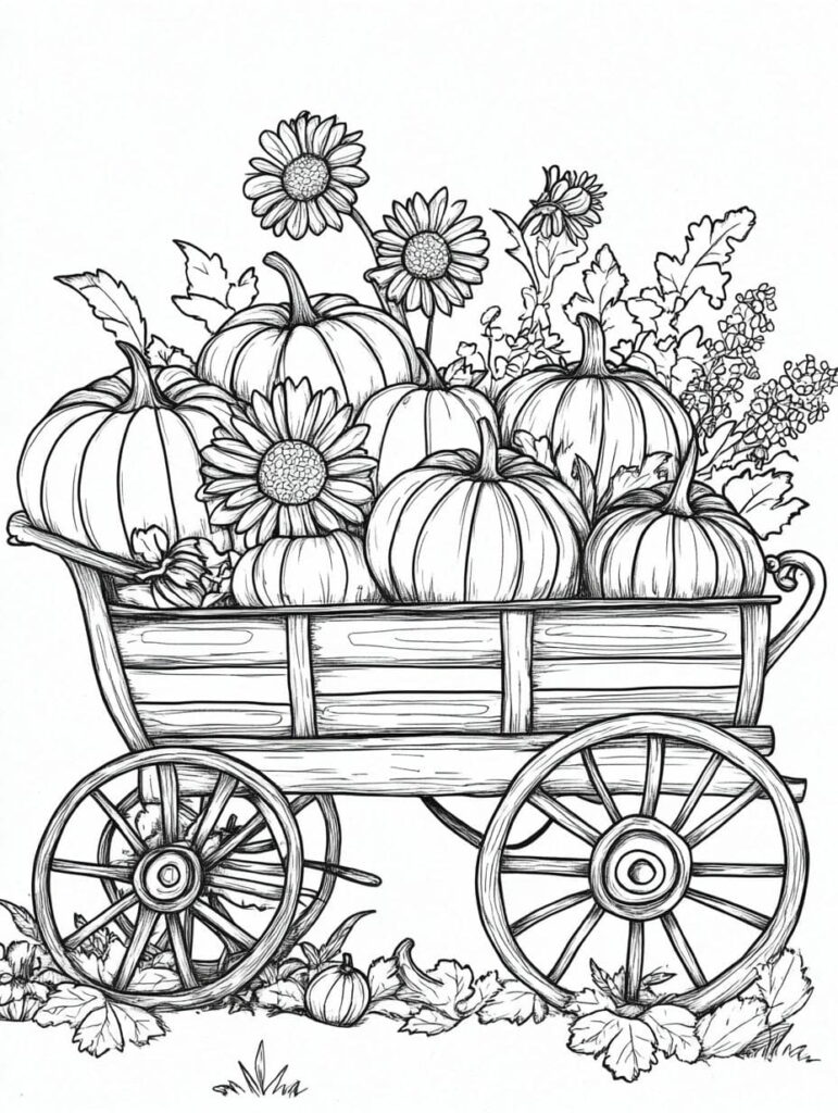 Cozy fall coloring pages for kids 🍂🎨 - Coloringpagesforkids.net