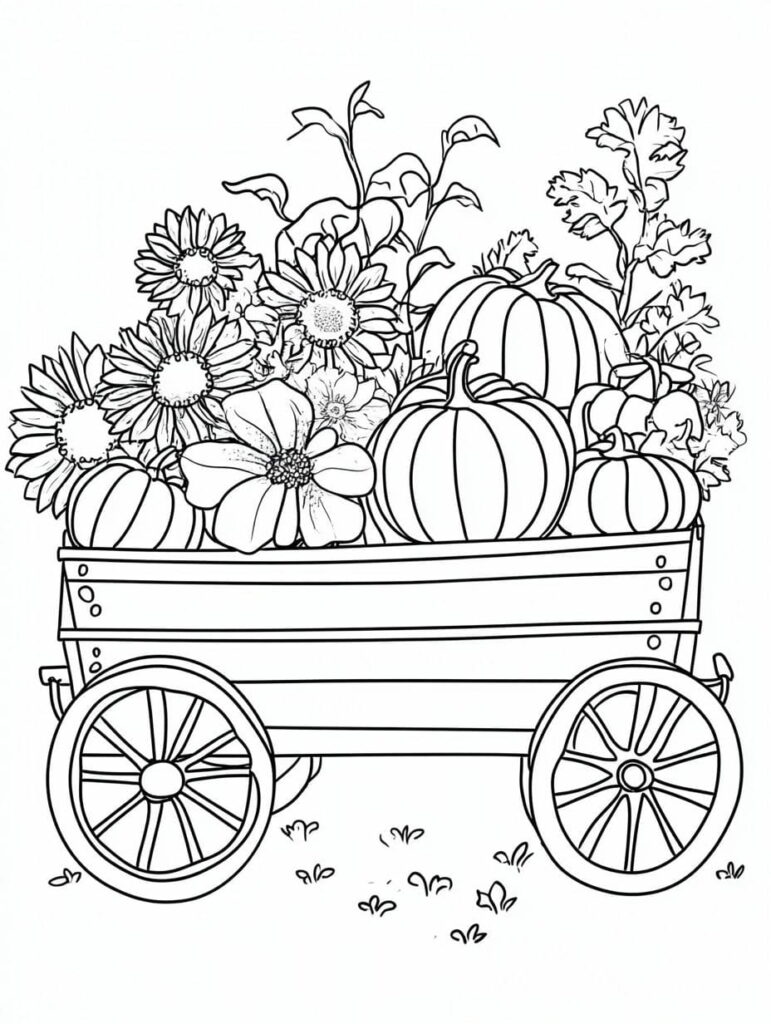 Cozy fall coloring pages for kids 🍂🎨 - Coloringpagesforkids.net