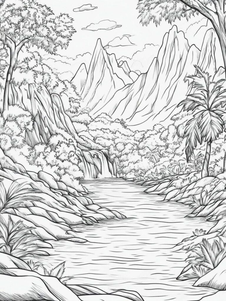 30+ wild jungle coloring pages for kids 🌴🎨 - Coloringpagesforkids.net