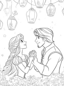 Princess adventures with 30 Disney princess coloring pages ...