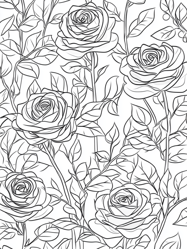 Explore 20+ rose coloring pages 🌹🎨 - Coloringpagesforkids.net