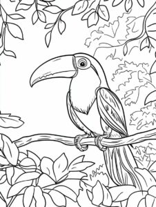 30+ wild jungle coloring pages for kids 🌴🎨 - Coloringpagesforkids.net