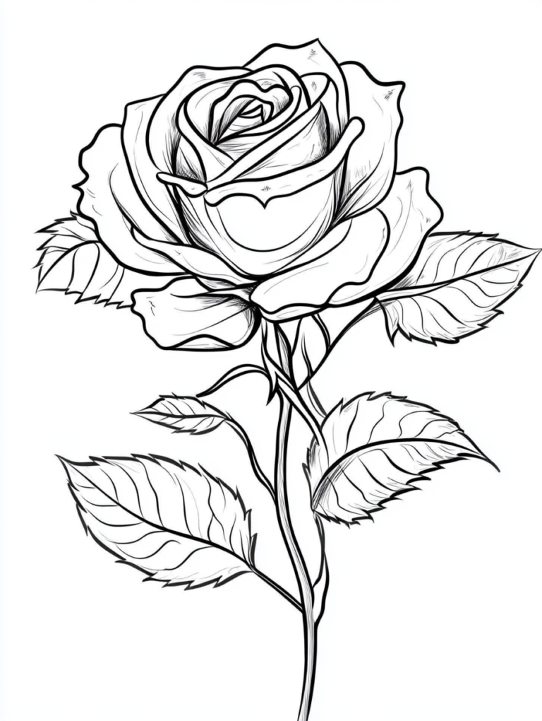 Explore 20+ rose coloring pages 🌹🎨 - Coloringpagesforkids.net
